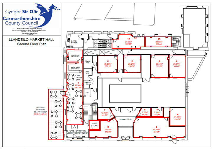 Llandeilo Market Hall - Yr Hen Farchnad, Llandeilo